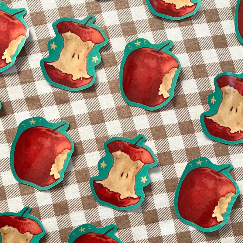 Apple Logo Stickers - Etsy