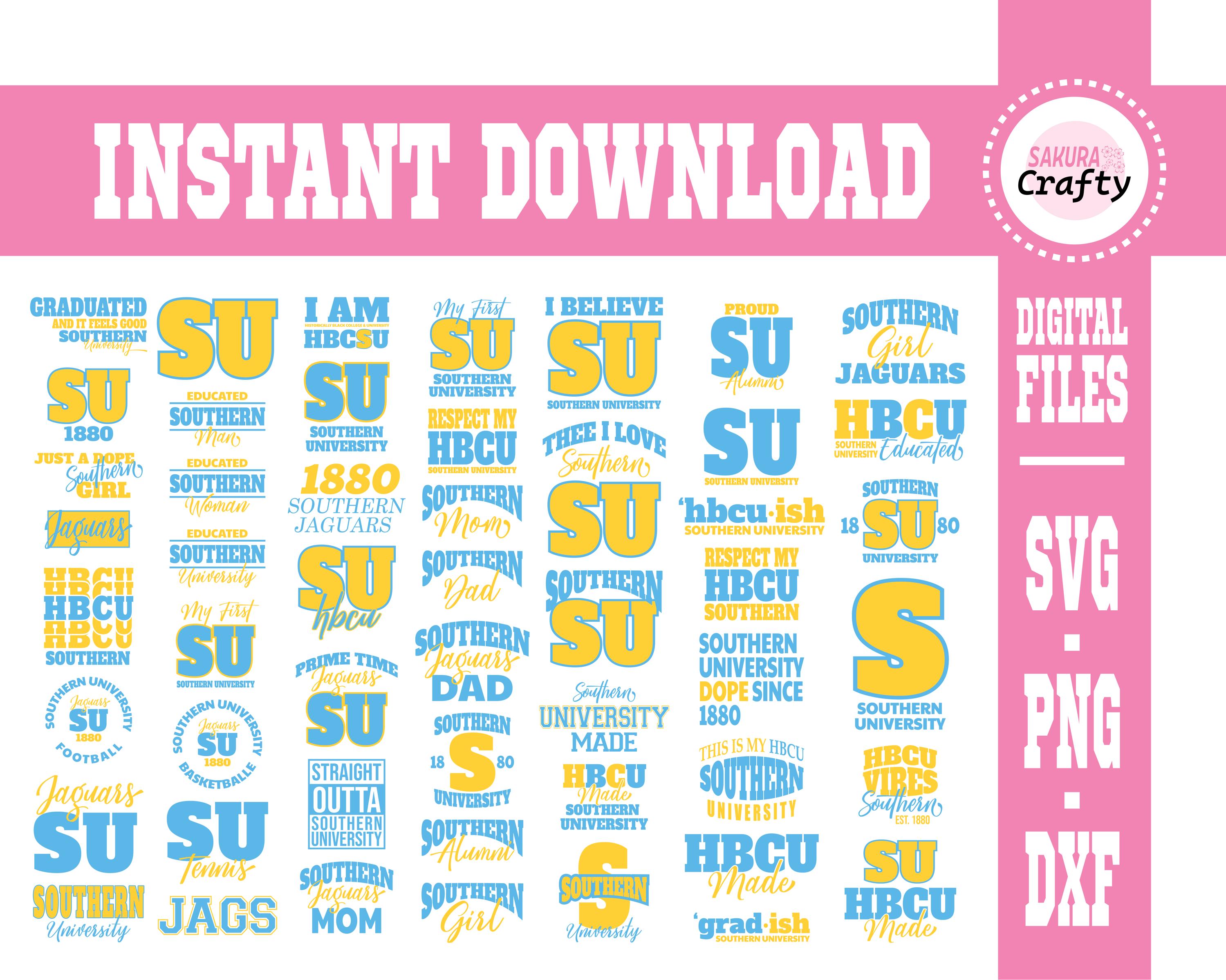 Southern University Svg, S Svg, SU Svg, Southern University 1880 Svg ...