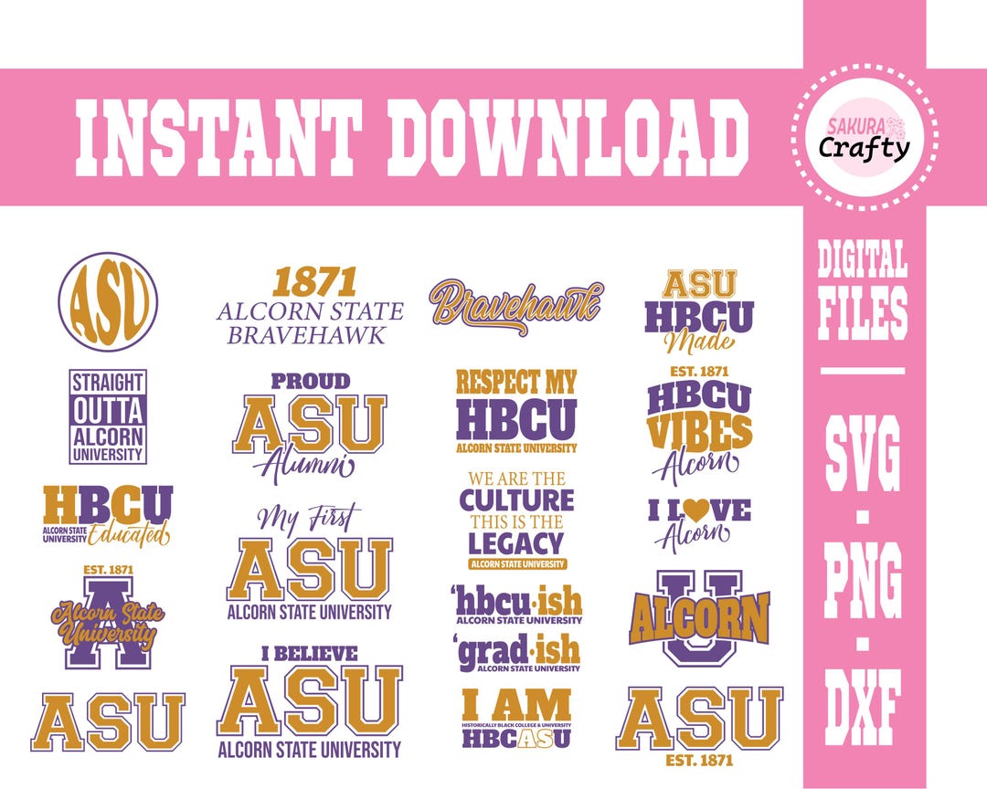 Alcorn State University Svg, A Svg, Alcorn State 1871 Svg, HBCU Svg ...