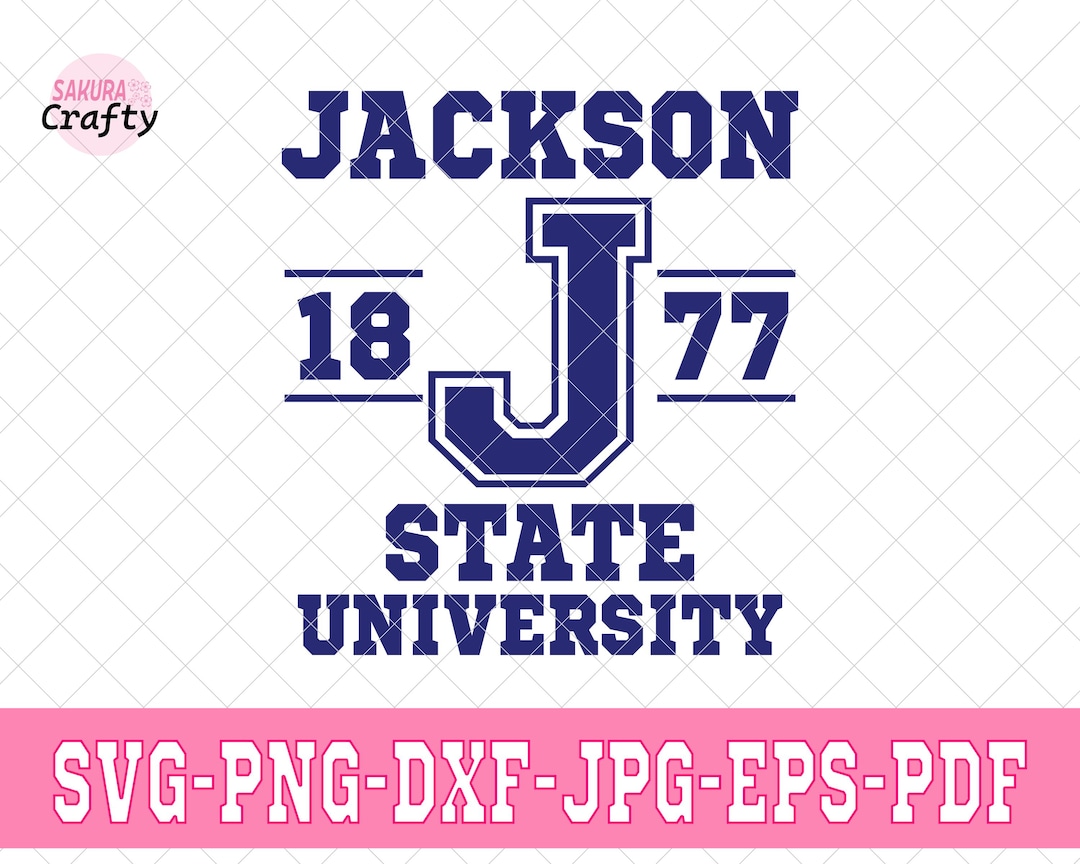 Jackson State University Svg, J Svg, JSU Svg, Jackson State 1877 Svg ...