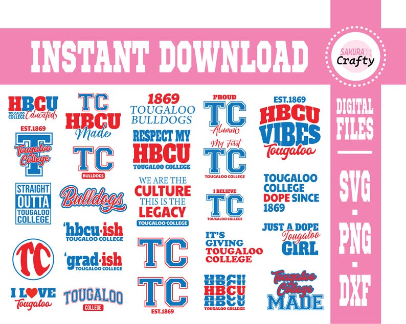 Tougaloo College Svg, T Svg, TC Svg, Tougaloo 1869 Svg, HBCU Svg, HBCU ...