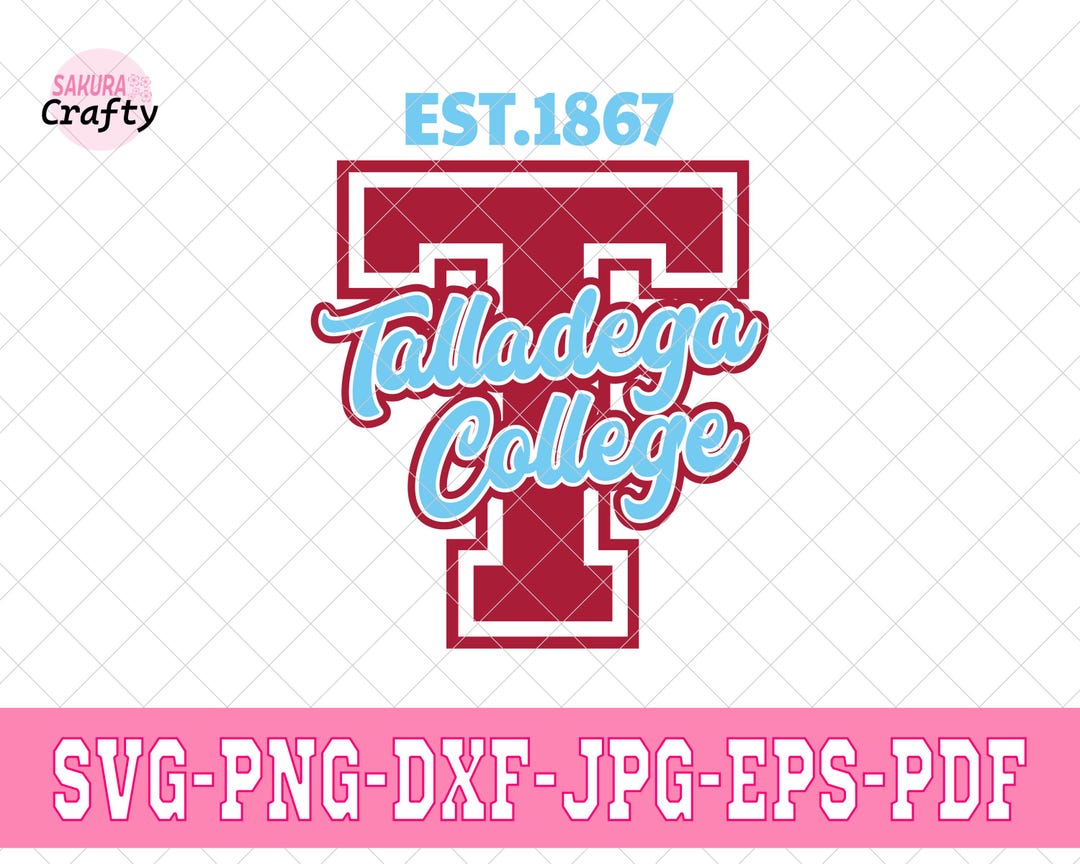 Talladega College Svg, T Svg, TC Svg, Talladega 1867 Svg, HBCU Svg ...