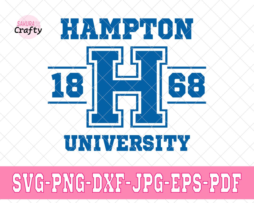 Hampton University Svg, H Svg, HU Svg, Hampton 1868 Svg, HBCU Svg ...