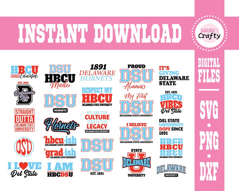 Delaware State University Svg, D Svg, DSU Svg, Delaware State 1891 Svg ...