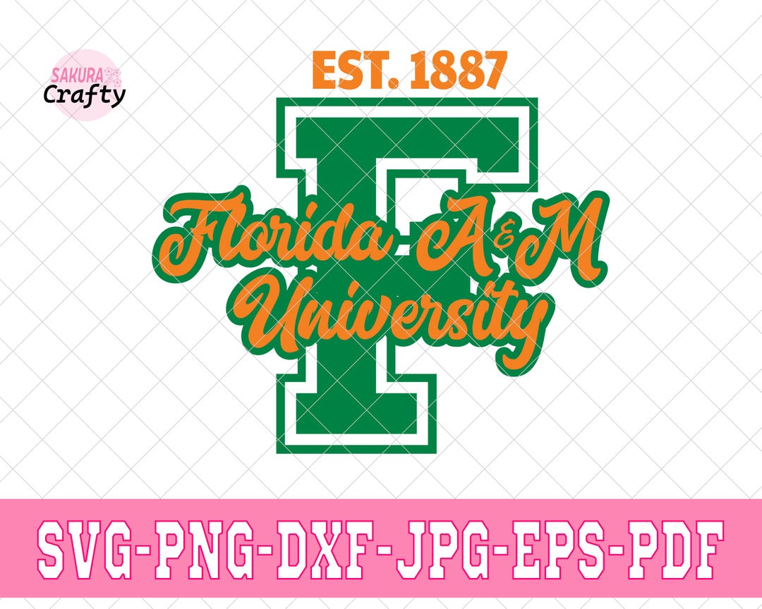 Florida AM University Svg, F Svg, FAMU Svg, Florida University 1887 Svg ...