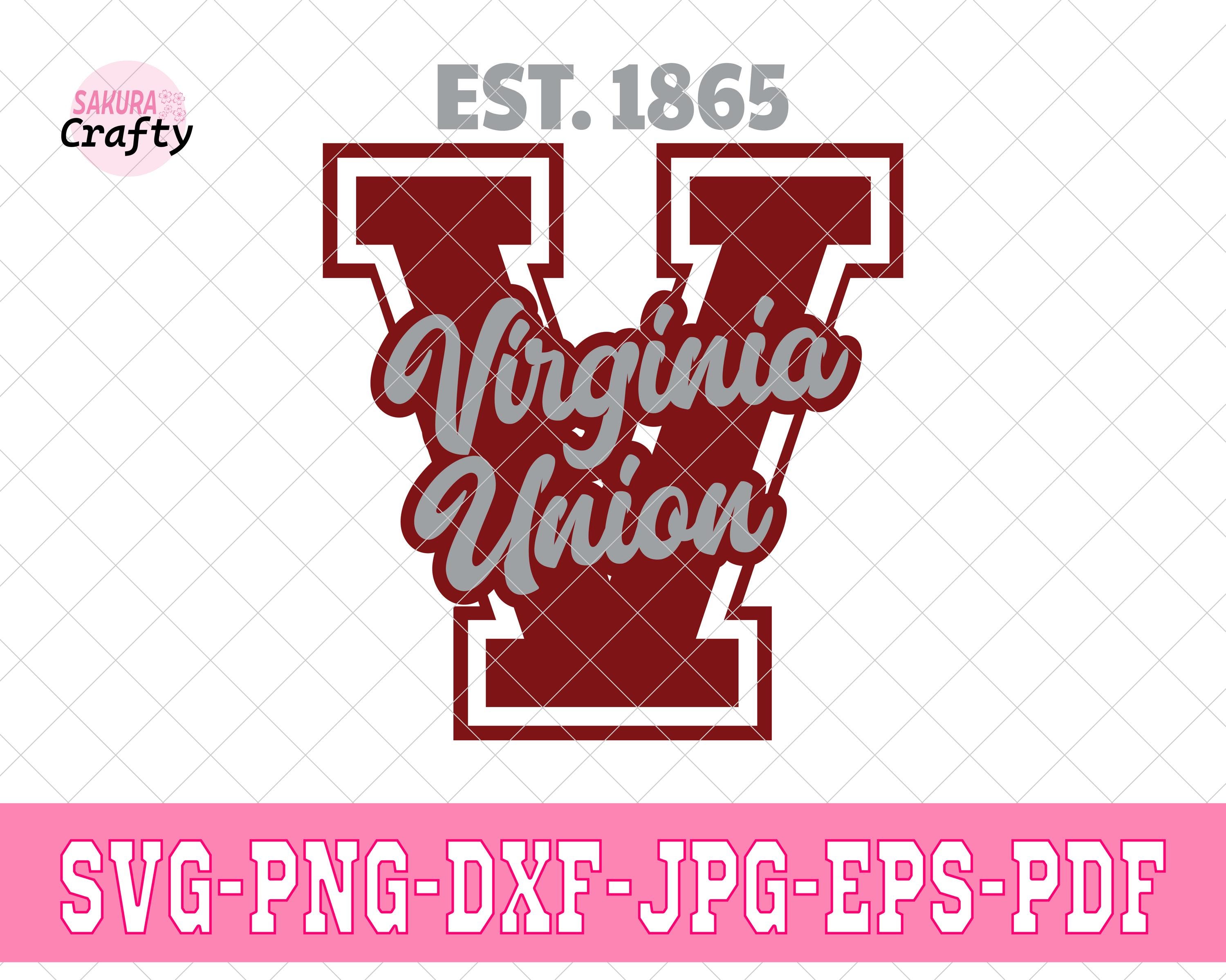Virginia Union University Svg, V Svg, VUU Svg, Virginia Union 1865 Svg ...