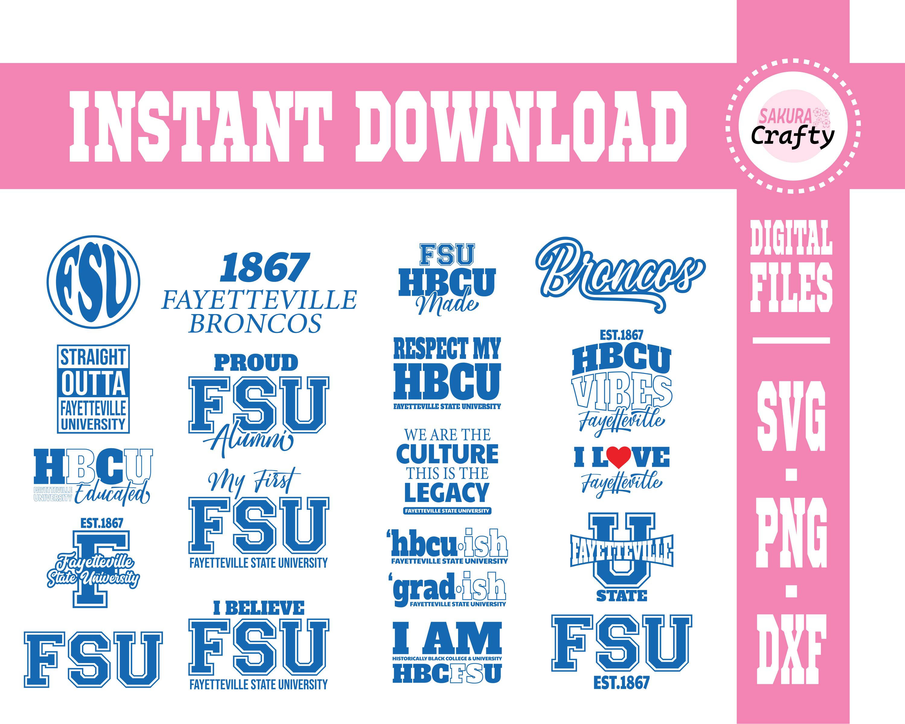 Fayetteville University Svg, FSU Svg, Fayetteville 1867 Svg, HBCU Svg ...