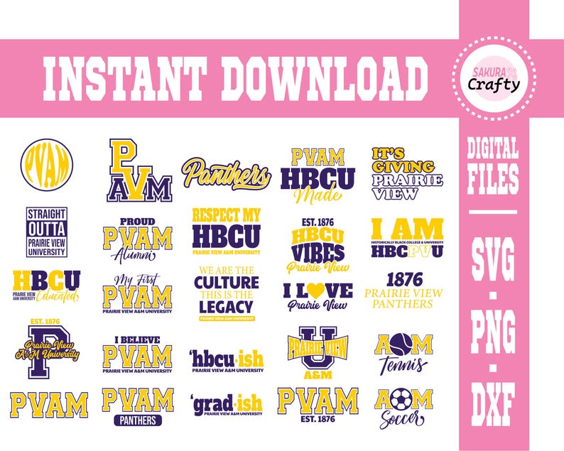 Prairie View AM University Svg, Pvam Svg, Prairie View AM 1876 Svg ...