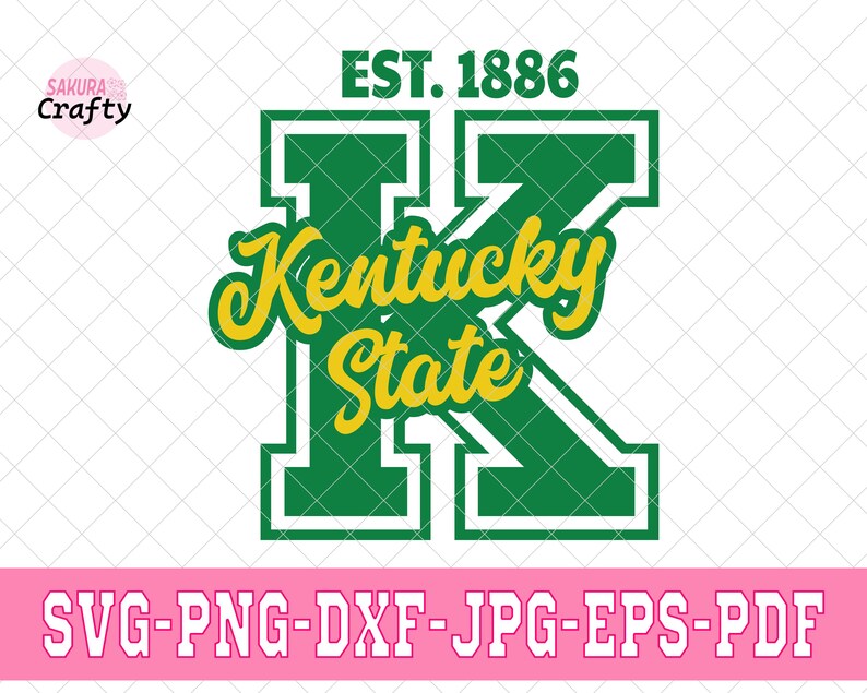 Kentucky State University Svg, K Svg, KSU Svg, Kentucky State 1886 Svg ...
