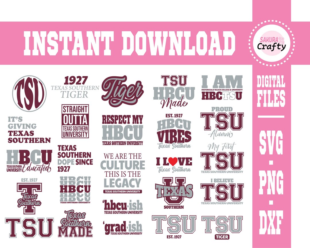 Texas Southern University Svg, TSU Svg, Texas Southern 1927 Svg, HBCU ...