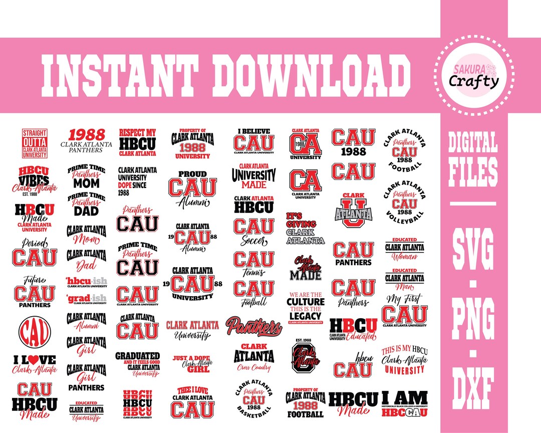 Clark Atlanta University Svg, C Svg, CAU Svg, Clark Atlanta 1988 Svg ...