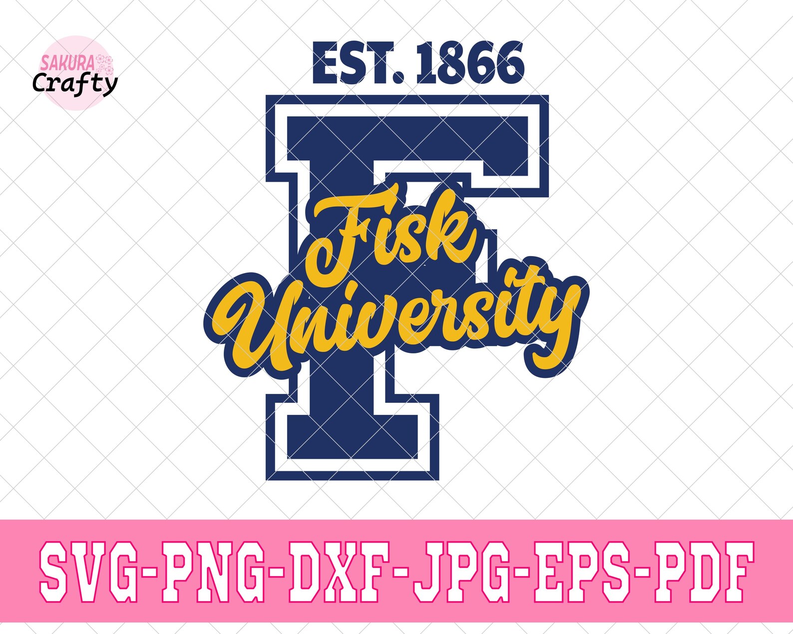 Fisk University Svg, F Svg, FU Svg, Fisk 1866 Svg, Fisk University ...