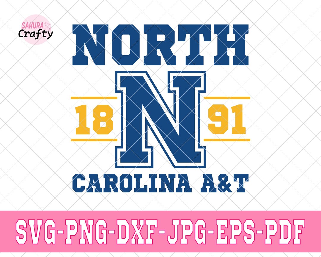 NCAT University Svg, N Svg, NCAT 1891 Svg, Ncat Svg, HBCU Svg, Clipart ...