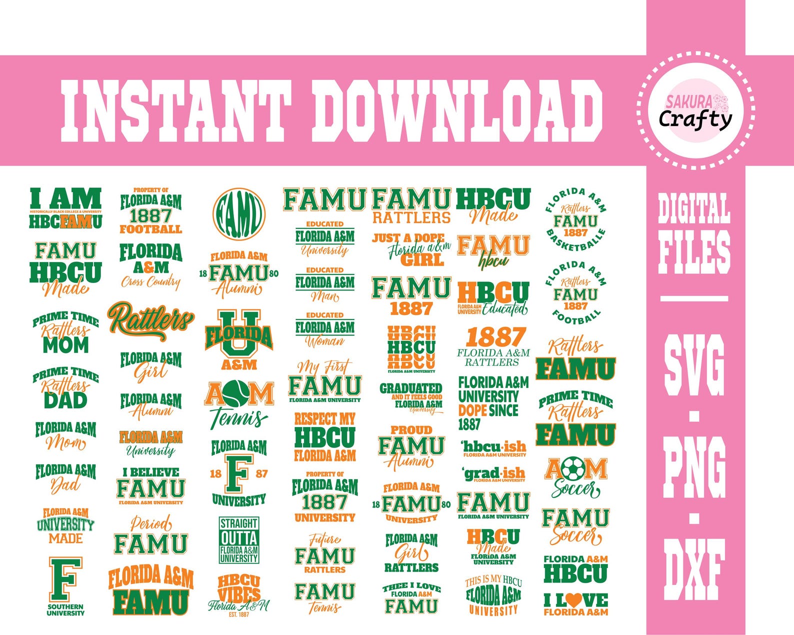Florida AM University Svg, F Svg, FAMU Svg, Florida University 1887 Svg ...
