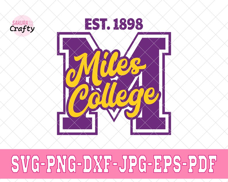 Miles College Svg, M Svg, Miles College 1898 Svg, MC Svg, HBCU Svg ...