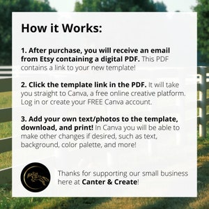 Customizable Horse Stall Card Template - Sunflower Stall Card for ...