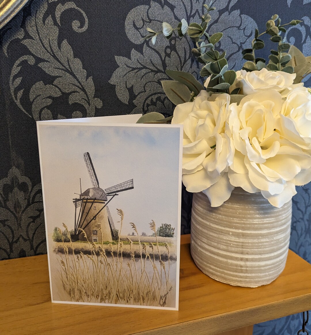 Norfolk Windmill Greetings Card - Etsy UK