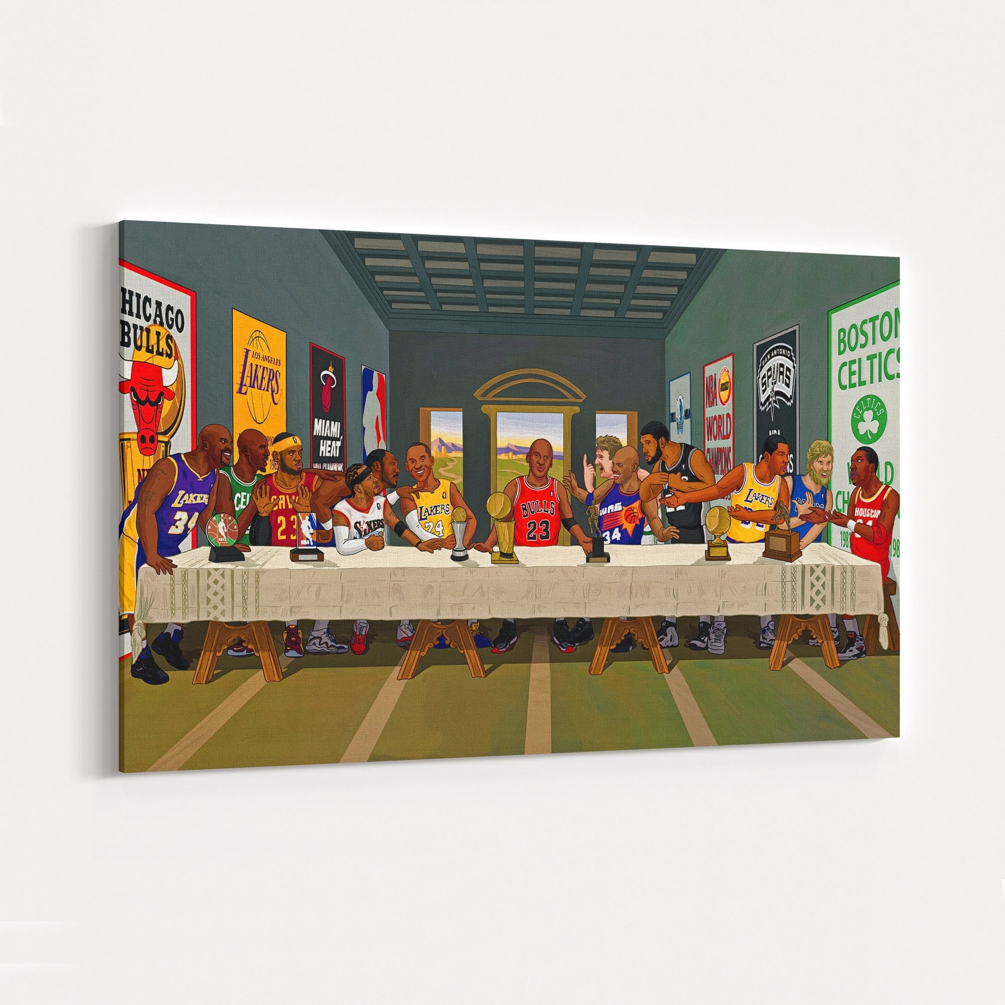 NBA the Last Supper Canvas Poster, 5 or 1 Piece Canvas Print, Best ...