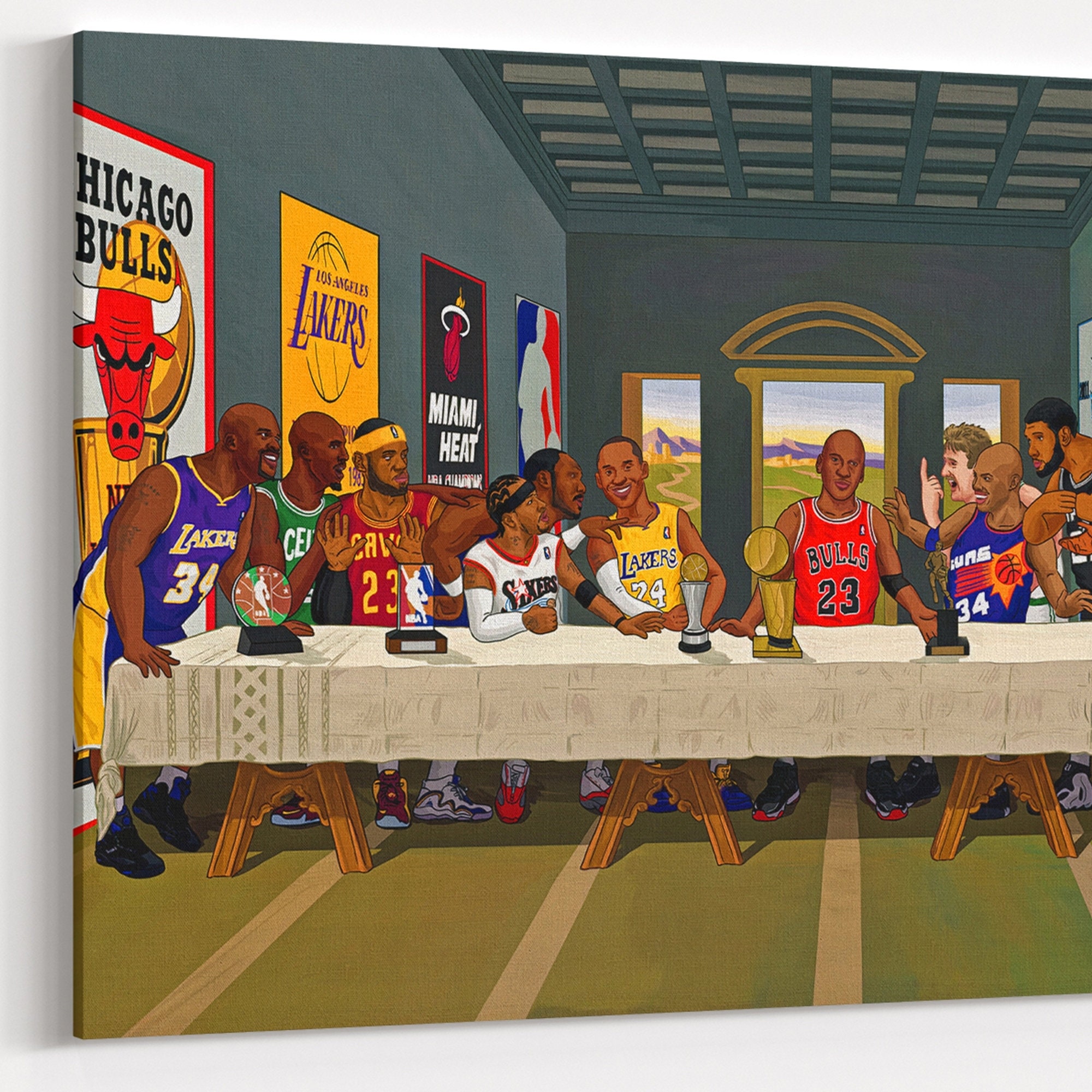 NBA the Last Supper Canvas Poster, 5 or 1 Piece Canvas Print, Best ...