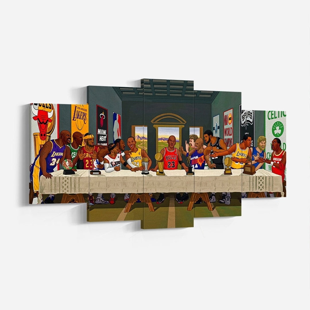 NBA the Last Supper Canvas Poster, 5 or 1 Piece Canvas Print, Best ...