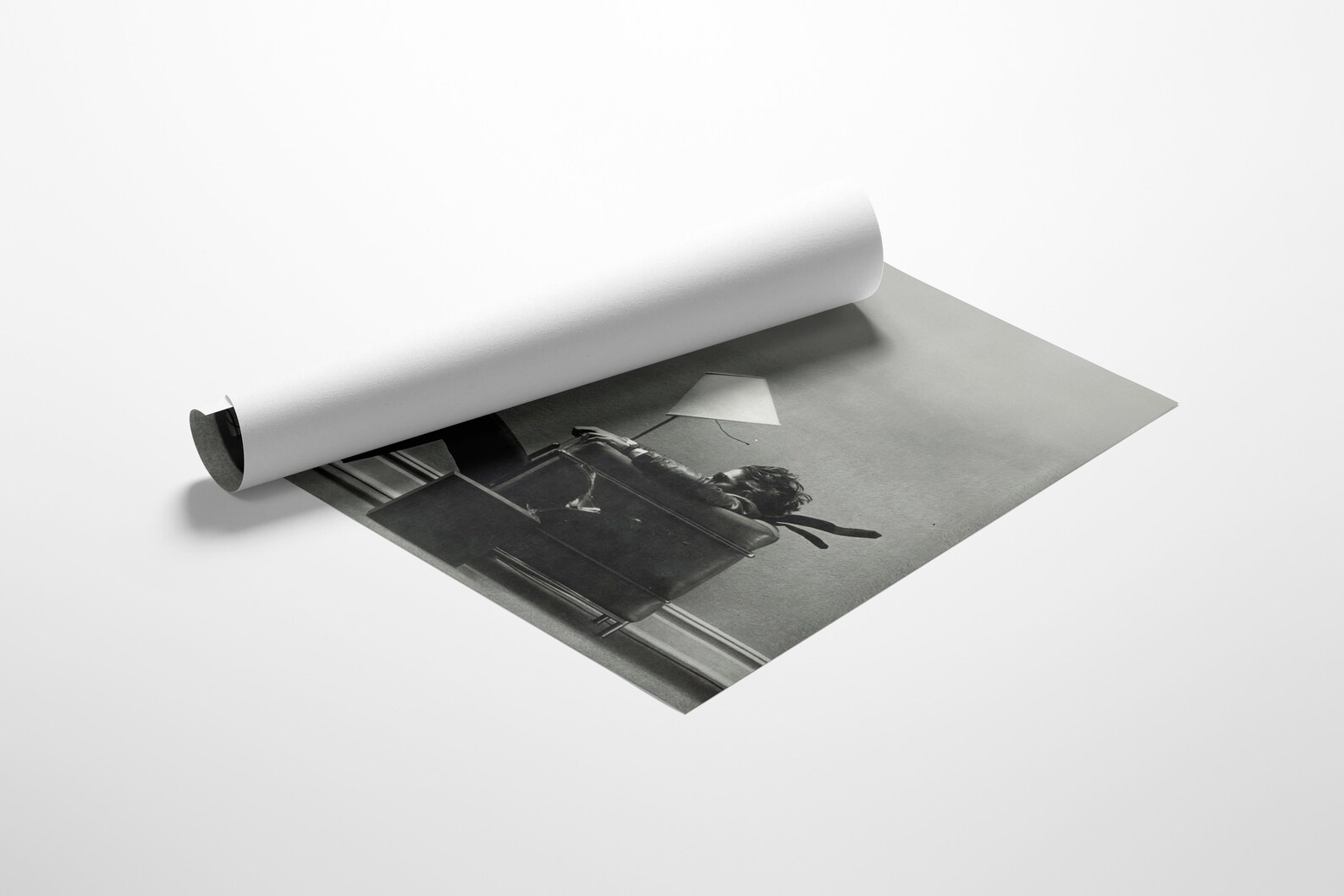 Blown Away Guy Maxell Ad 1979 Steve Steigman Canvas Decor, Music Poster ...