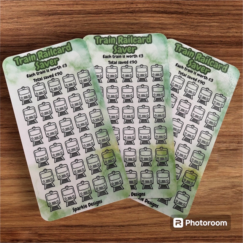 Train/railcard Saving Challenge Tracker - Etsy UK