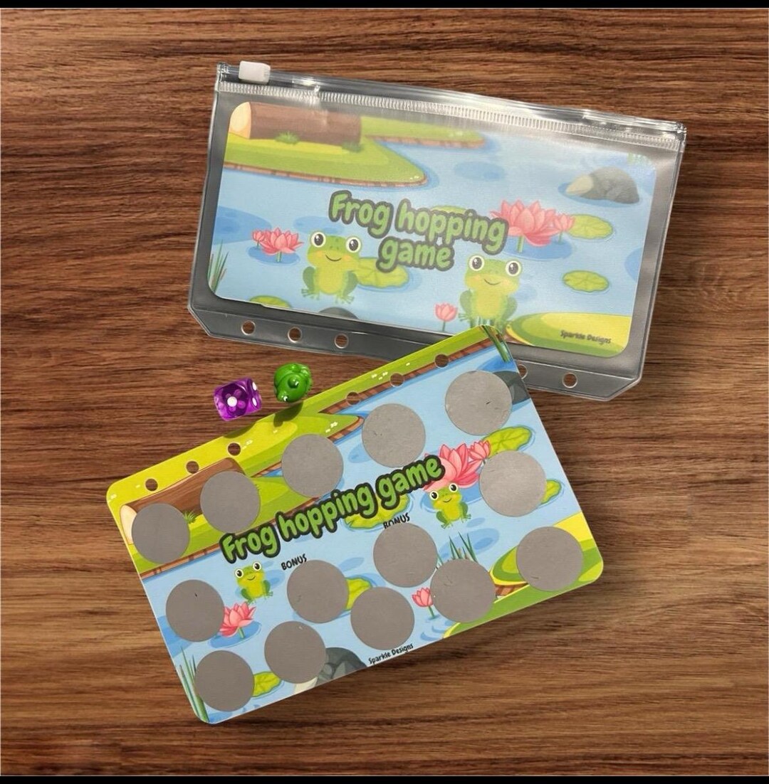 Frog Saving Challenge Tracker Scratch off Tracker/game - Etsy