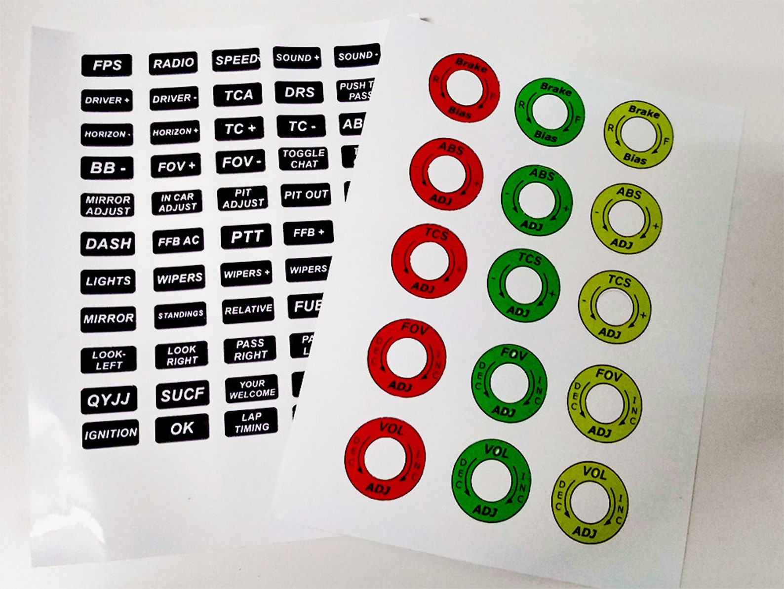 Sim Racing Button Box With 8 Lit Buttons in Red With Free Sticker ...