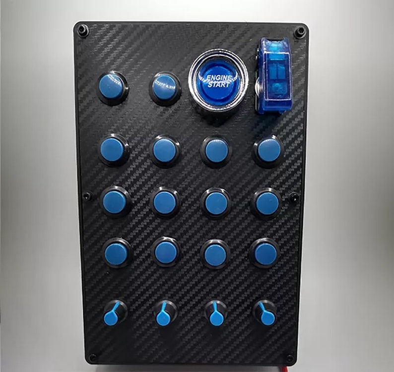 Sim Racing 14 Button Button Box With Push Button Rotary Encoders and ...