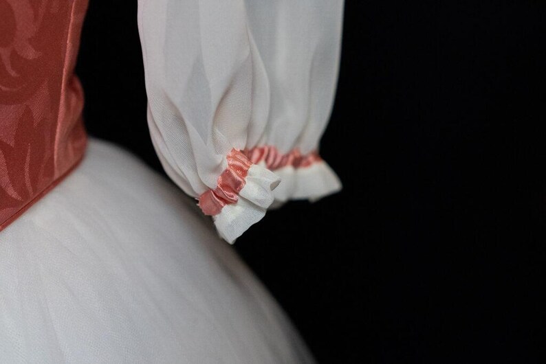 Peasant Style Professional Ballet Costume. Coral and Ivory. Perfect for ...