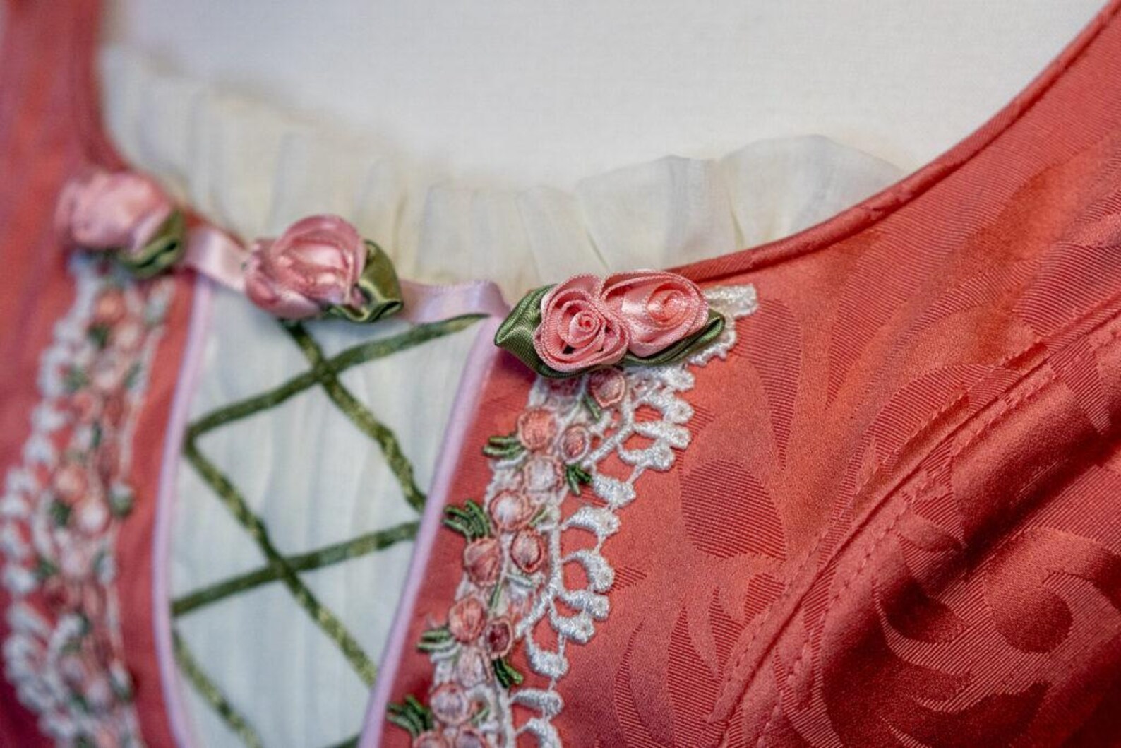 Peasant Style Professional Ballet Costume. Coral and Ivory. Perfect for ...
