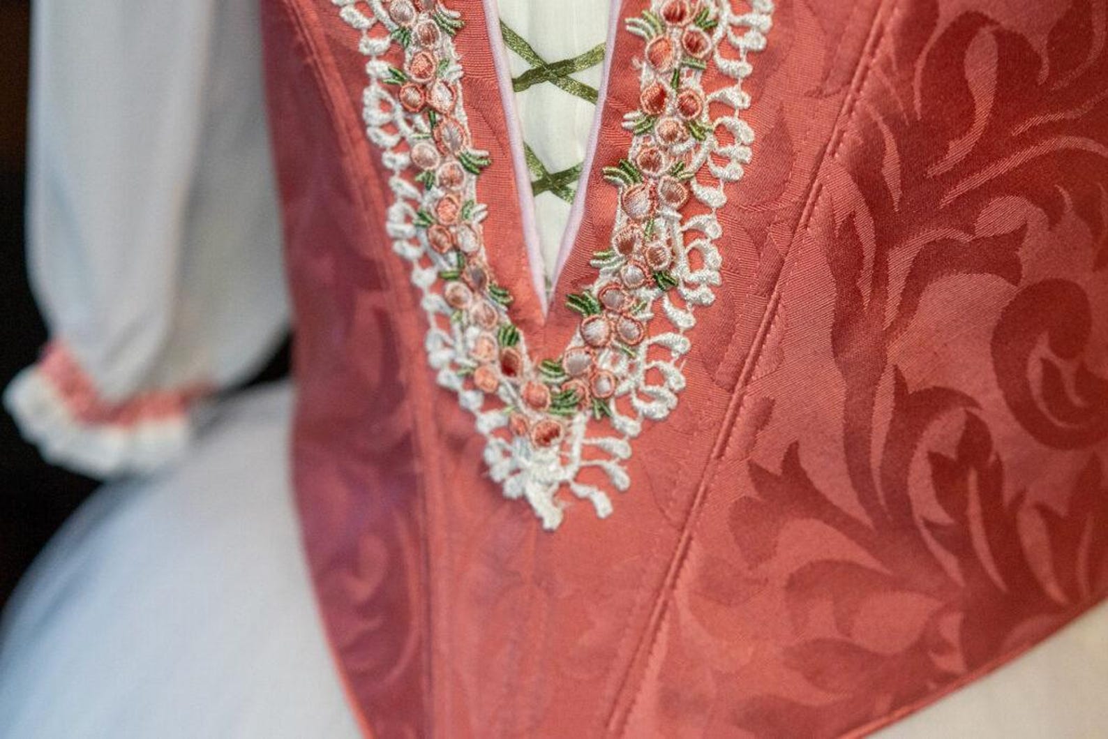 Peasant Style Professional Ballet Costume. Coral and Ivory. Perfect for ...