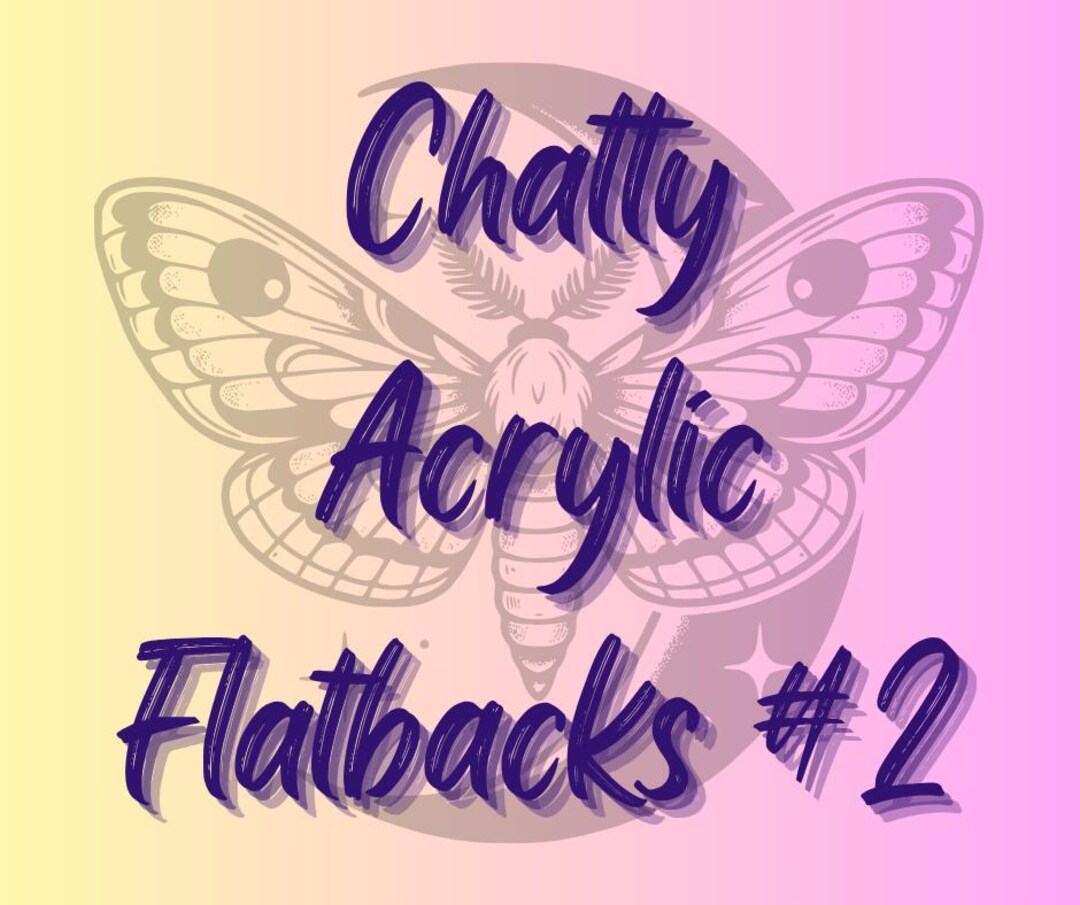 CHATTY, Fun & Full of Personality - Acrylic Flatback Statement Pieces ...