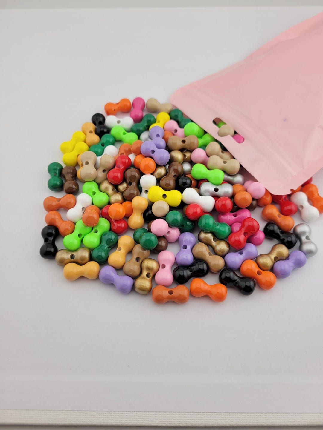 Extra-large Peanut-shaped Craft Beads – Mixed Colors - Etsy