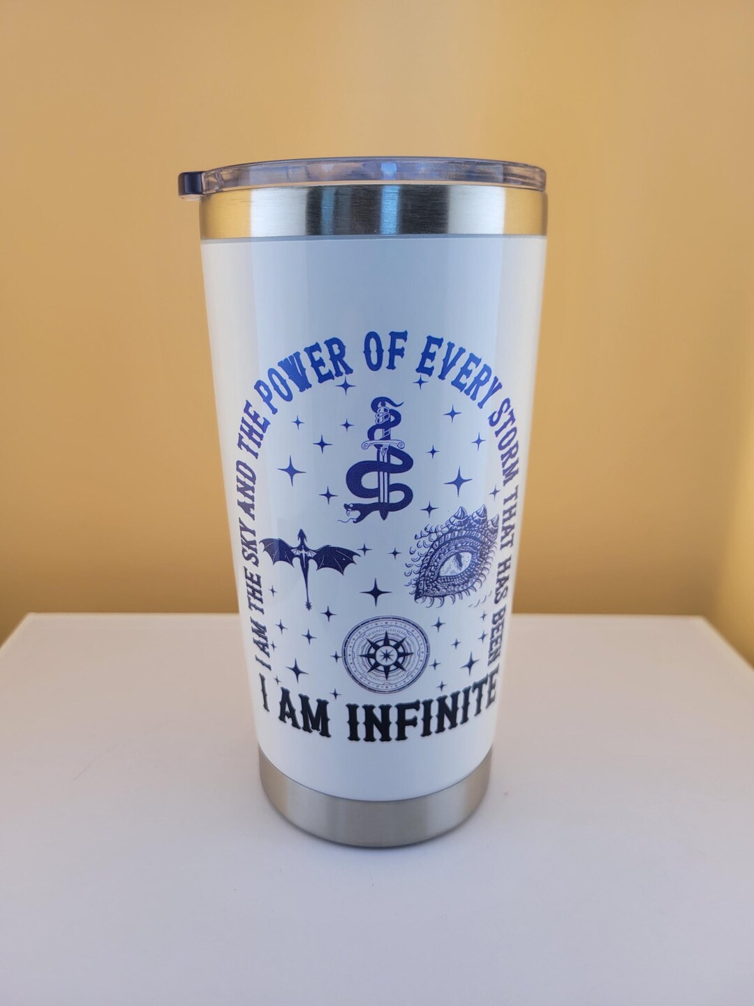 I Am Infinite – 20oz Fourth Wing-inspired Coffee Tumbler - Etsy