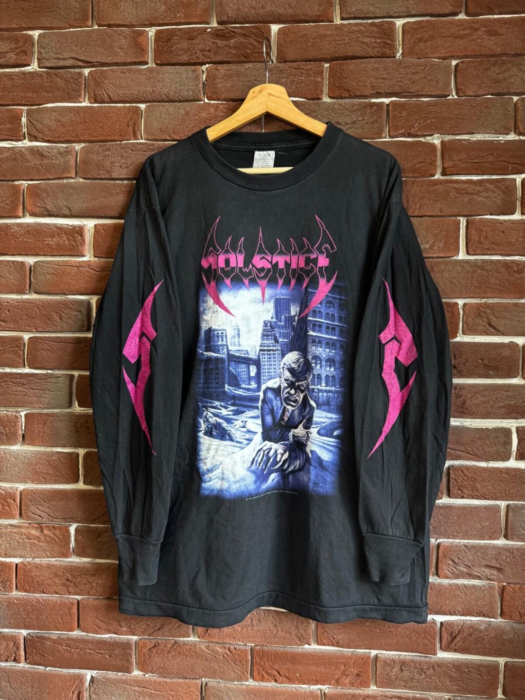 Rare 1993 Solstice Pray Sentencing Vintage Death Metal Band Tee XL Longsleeve - Etsy