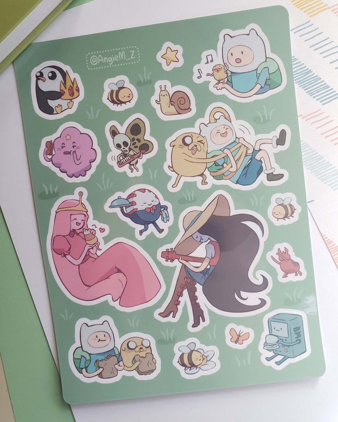 Adventure Time Sticker Sheet - Etsy