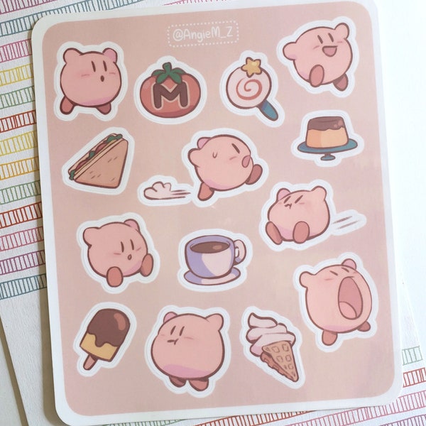 Kirby Sticker - Etsy