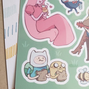 Adventure Time Sticker Sheet - Etsy