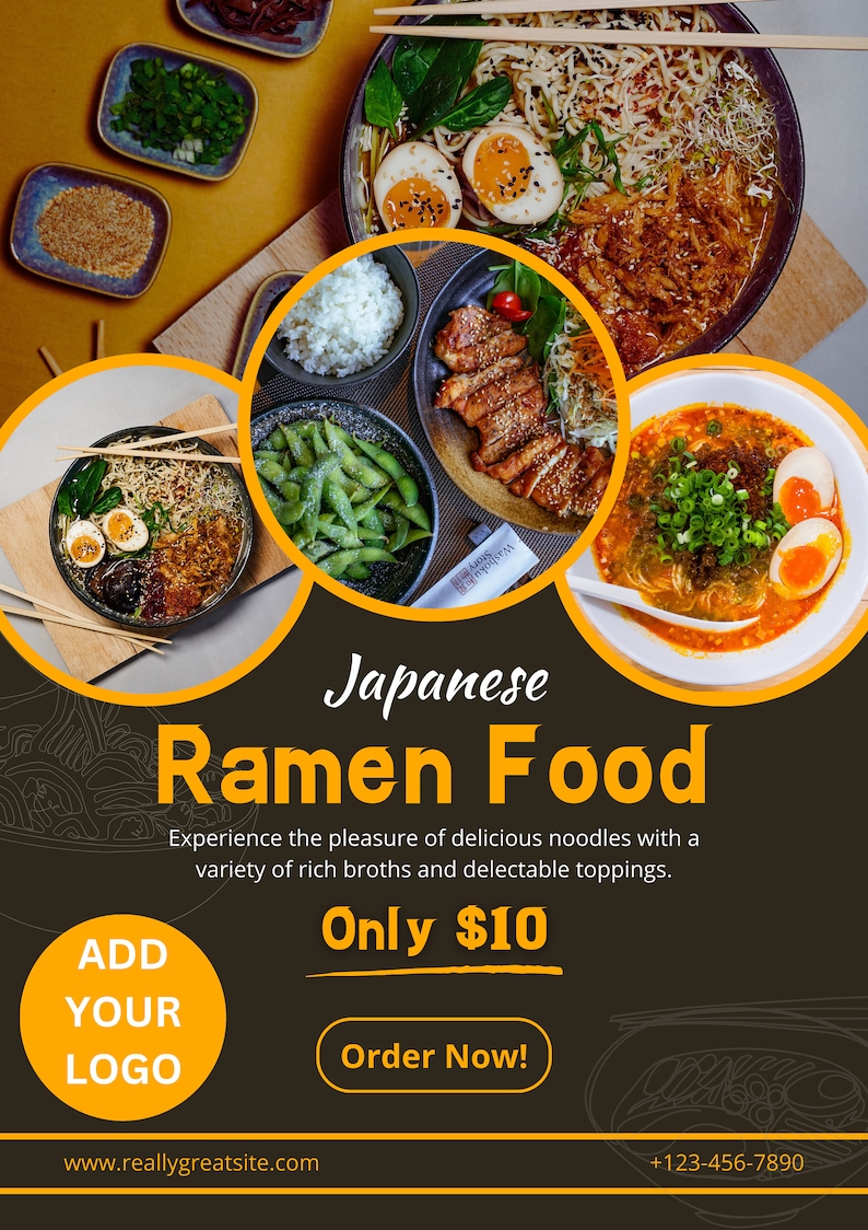 A1 Food Promotion Poster, Personalised Restaurant A Board Display ...