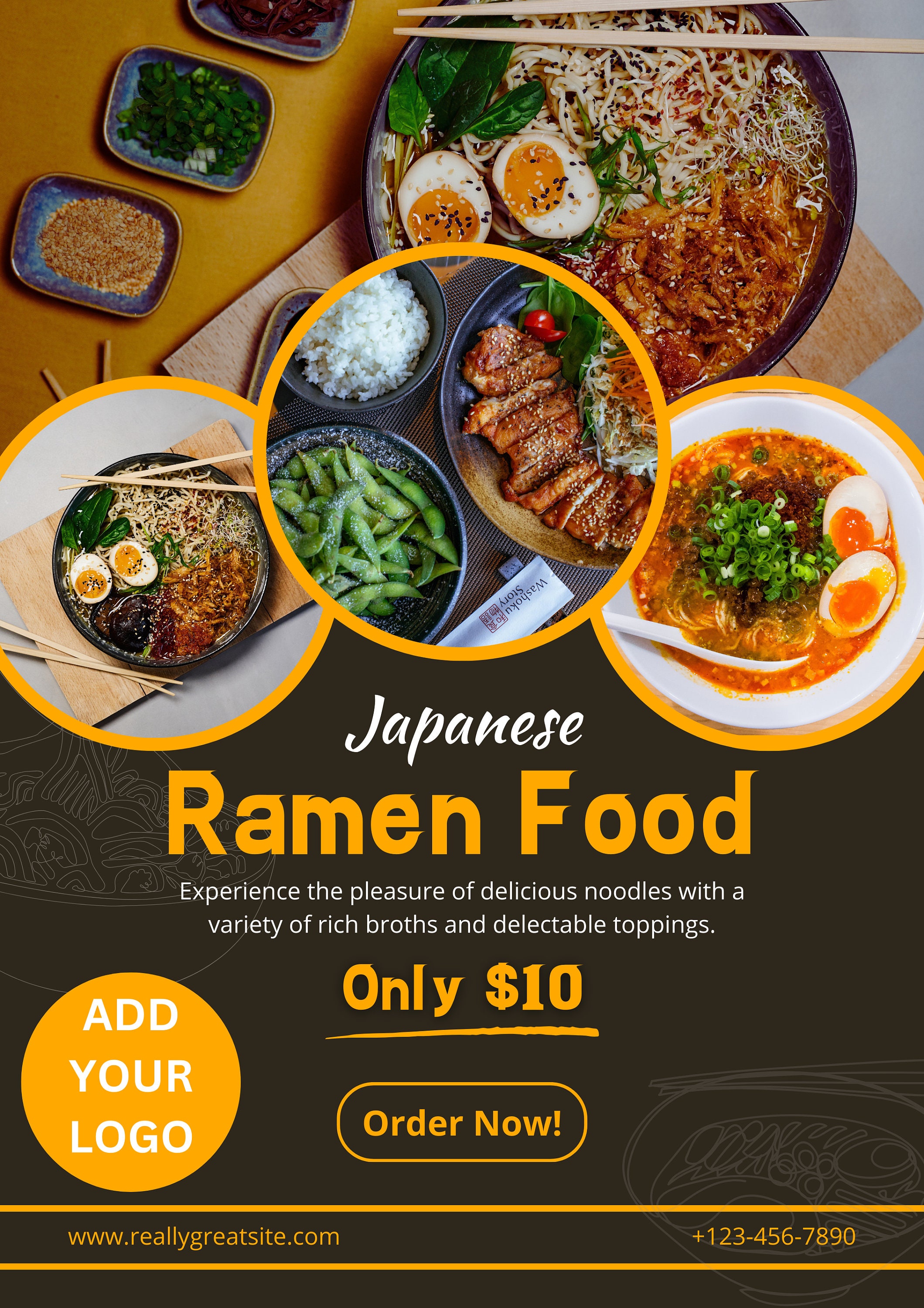 A1 Food Promotion Poster, Personalised Restaurant A Board Display ...