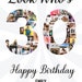 30th Birthday Giant Collage Poster Personalised, Display at the ...