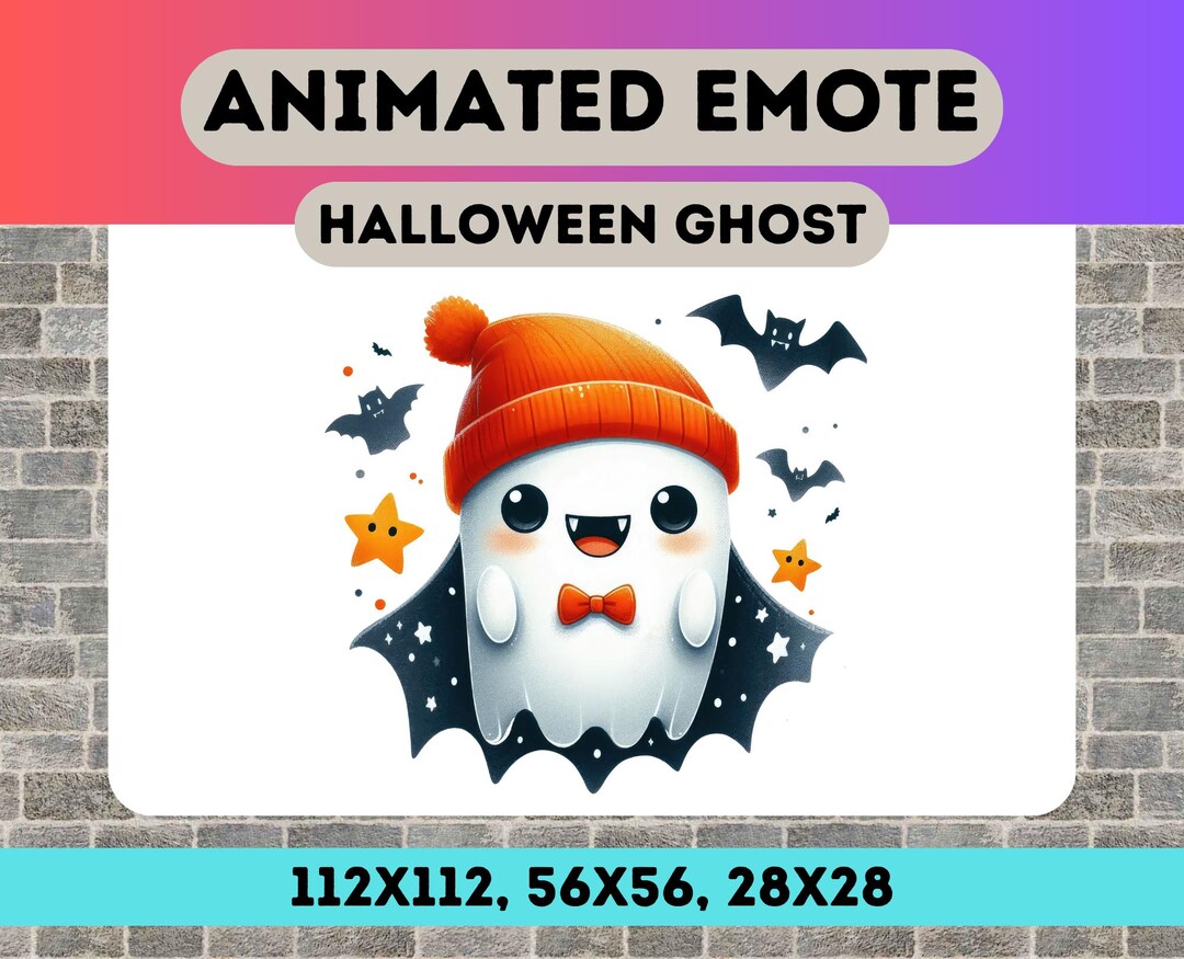 Halloween Ghost Animated Twitch Emote Spooky and Fun Emote for ...