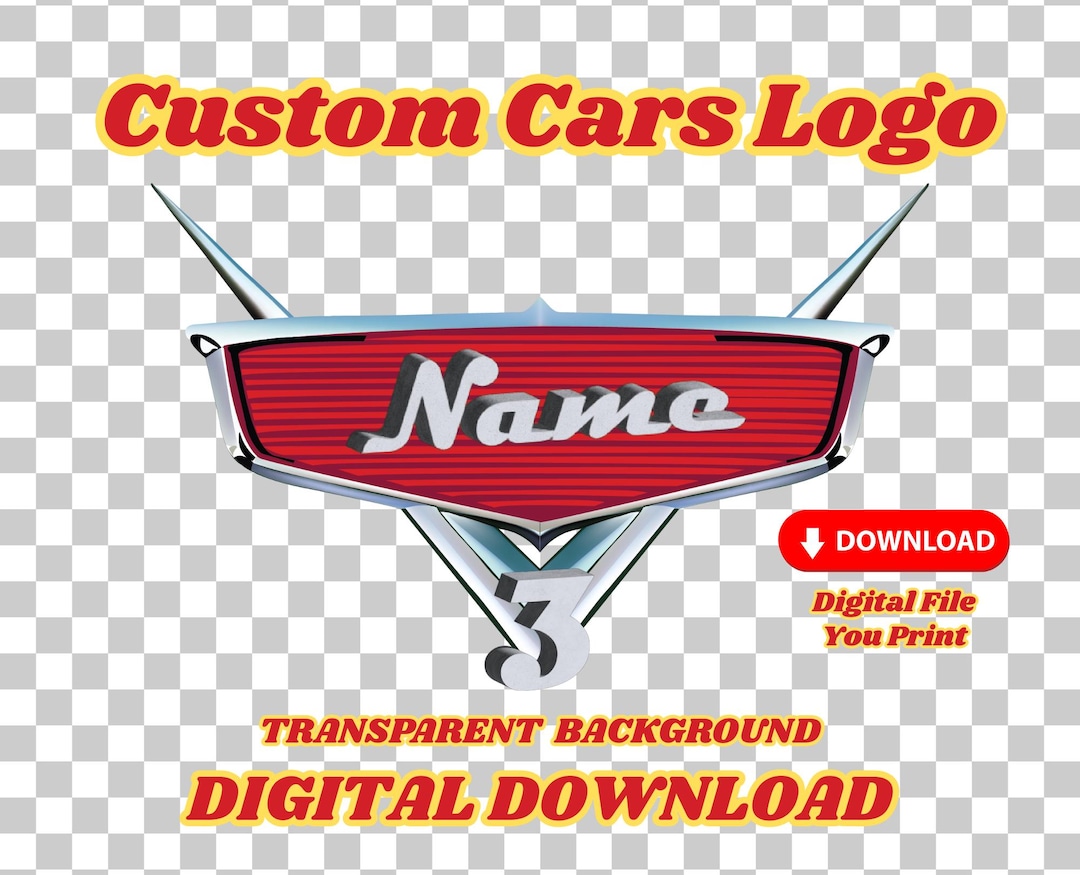 Personalized Cars Birthday Logo, Custom Cars Logo Design, Personalized ...