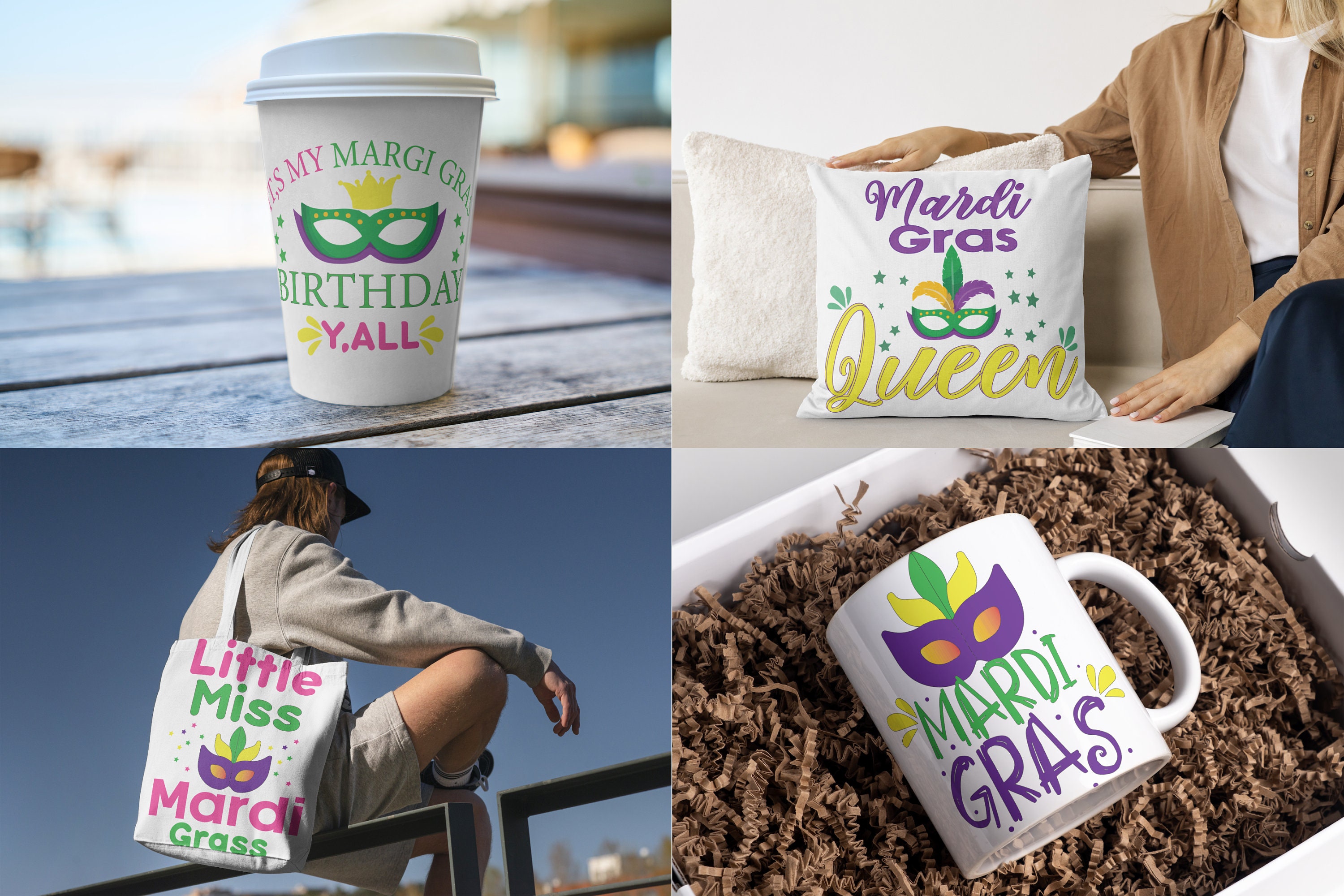 15 Mardi Gras SVG Bundle, PNG Bundle, Mardi Gras Clipart, Carnival ...