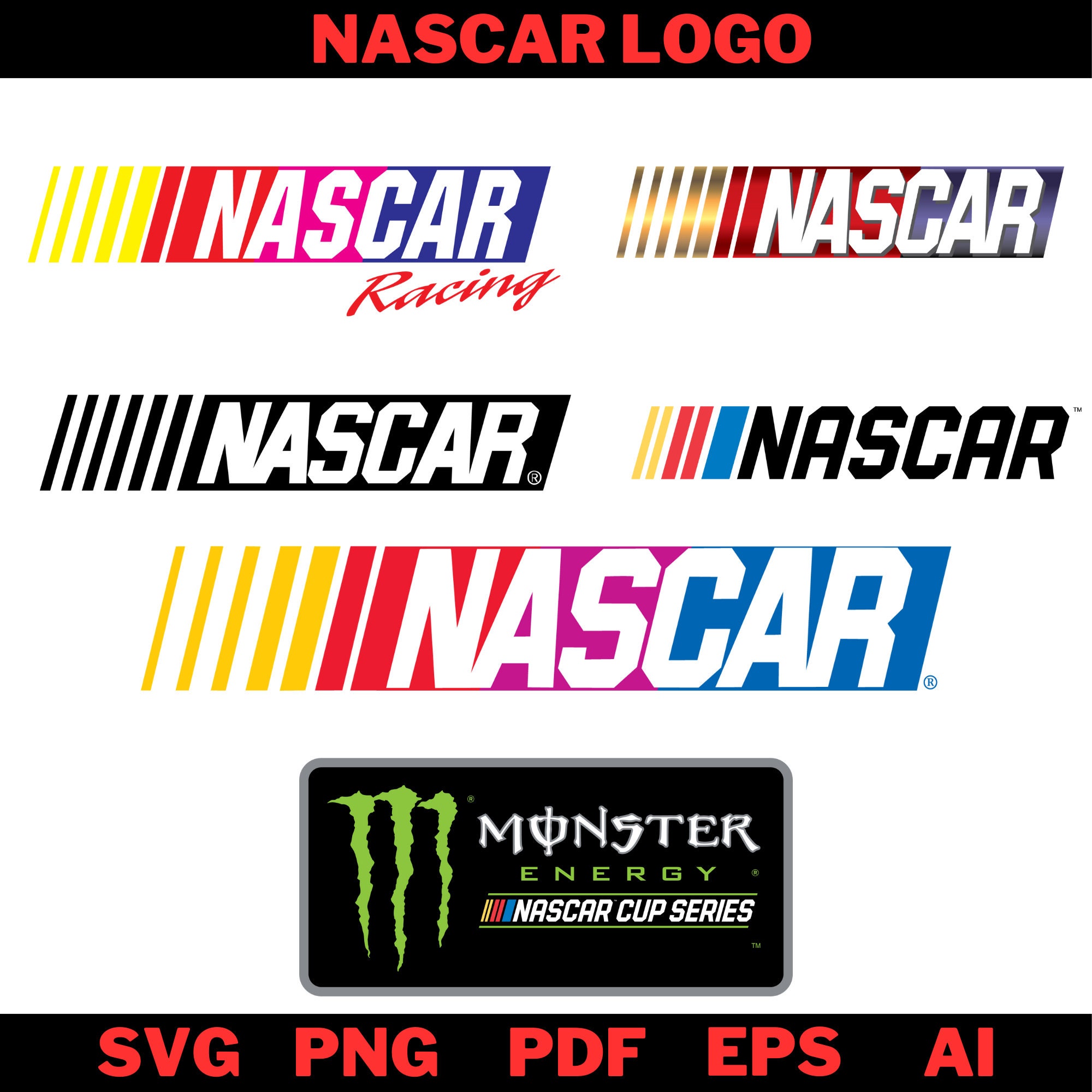 Nascar Vector Logo, Monster Nascar Cup Series Logo, Svg Logo, Nascar ...