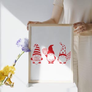 Christmas Gnome Bundle Svg,png,pdf Christmas Doodle, Gnomes Merry ...