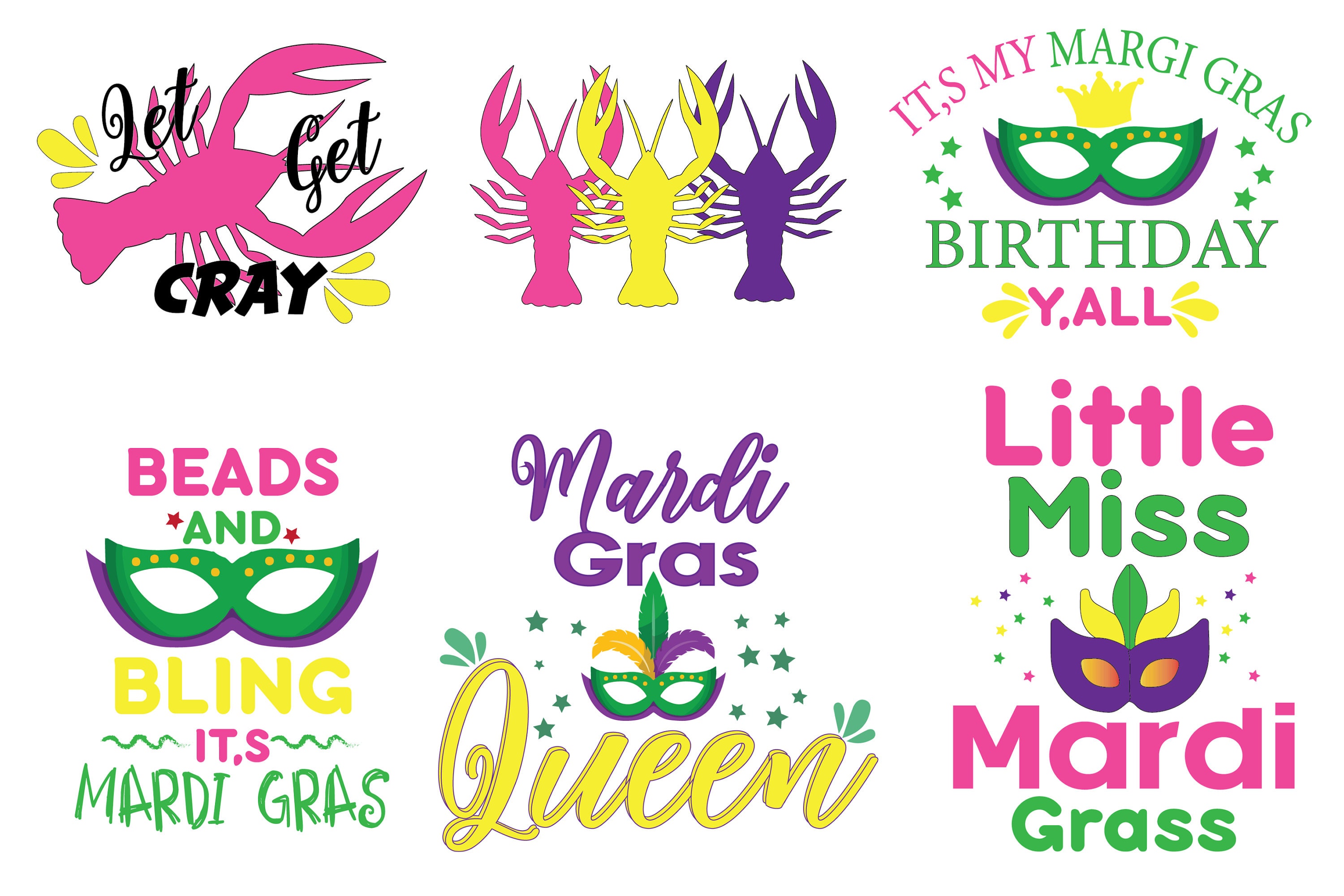 15 Mardi Gras SVG Bundle, PNG Bundle, Mardi Gras Clipart, Carnival ...