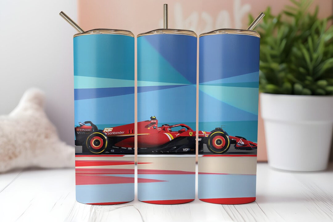 Formula 1 Tumbler Wrap: 20 Oz Skinny Sublimation Design (digital ...