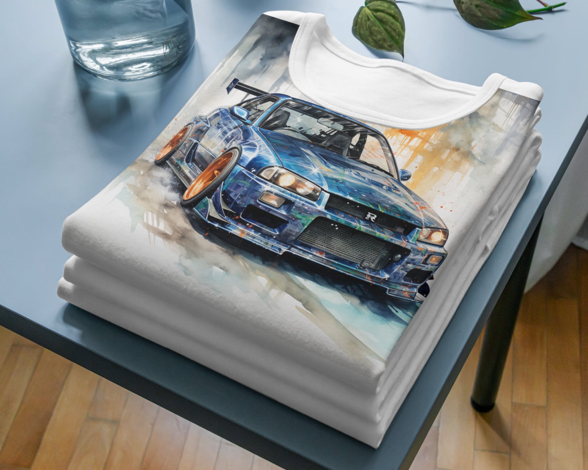 24 Watercolor GTR R34 PNG Clipart, Art Png Bundle, GTR Collection ...